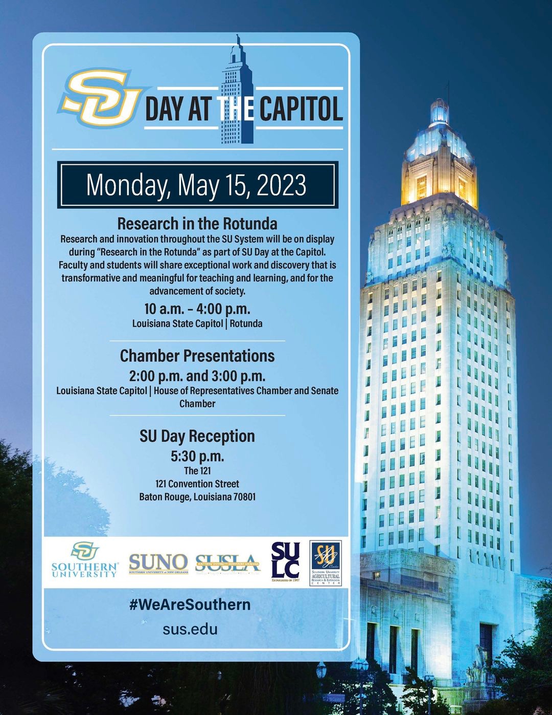 Join us for SU Day at the Capital | Southern University at New Orleans
